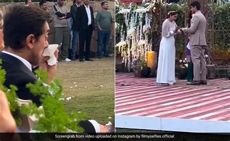 Viral Aamir Khan Cries At Daughter Iras Wedding To Nupur Shikhare In