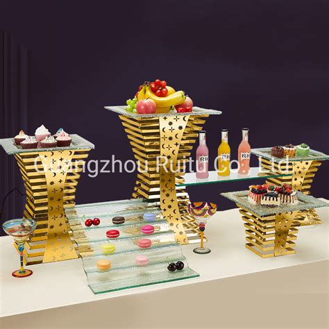 Hotel Restaurant Tableware Food Riser Rack Equipment Buffet Catering