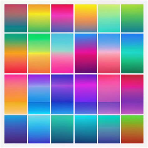 Precious Color Gradients Swatch Set For Creative Projects Premium Ai