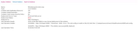 Another Sharepoint Blog Solution Wont Deploy Error In Nfig And
