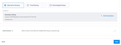 Alternative Percentage Time And Sticky Routing Rules