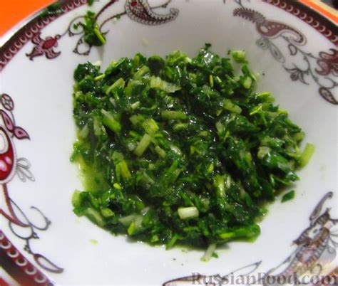 Рецепт: Челогач в зеленом маринаде на RussianFood.com