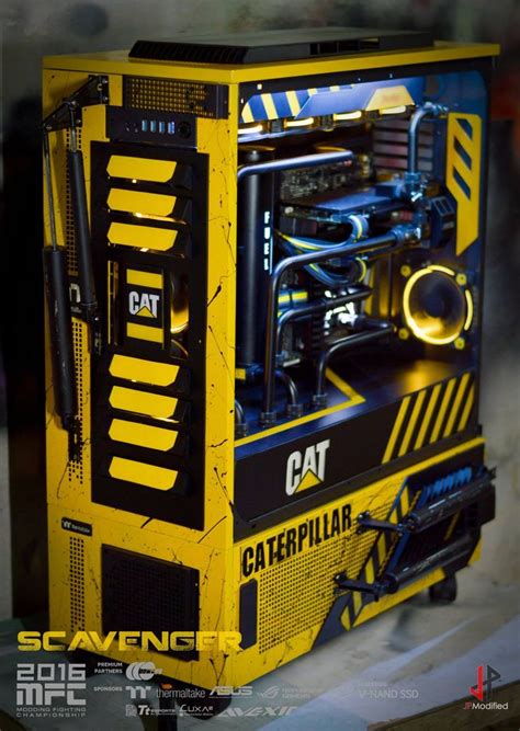 Pc Case Caterpillar Themed Pc Cases Custom Computer Custom Computer Case