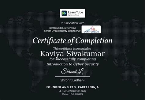 Seeking Opportunities In Cybersecurity Kaviya Siva Kumar Posted On