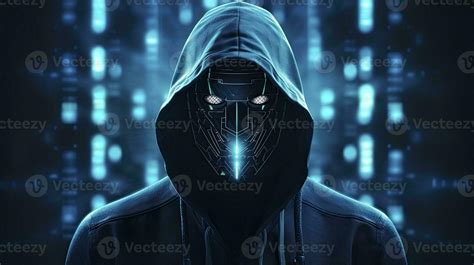Ai Generated Binary Intrigue Anonymous Robotic Hacker Concept Of Hacking Ai Generated