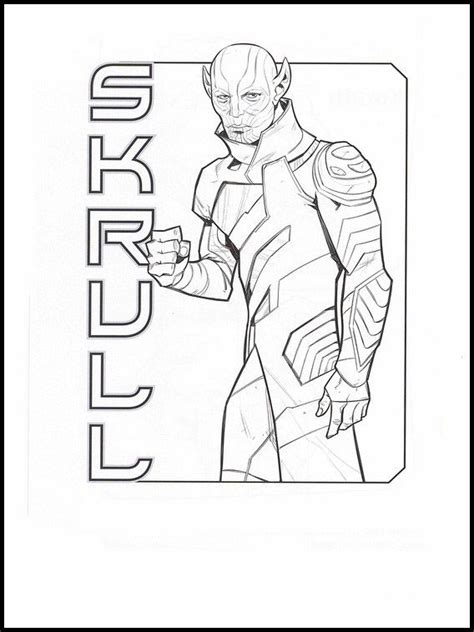Capitana Marvel 28 dibujos faciles para dibujar para niños Colorear