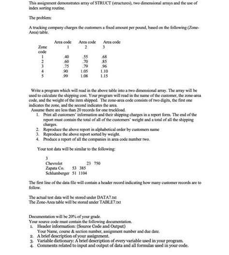 Solved This Assignment Demonstrates Array Of STRUCT Chegg