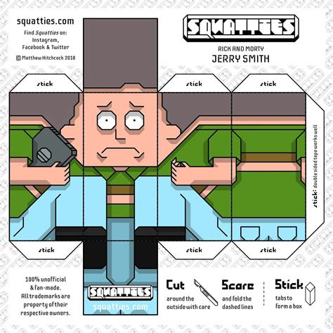Rick And Morty Rick And Morty Paper Toys Paper Crafts