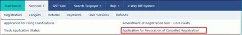 Revocation Of Gst Cancellation Revocation Of Cancellation Of Gst