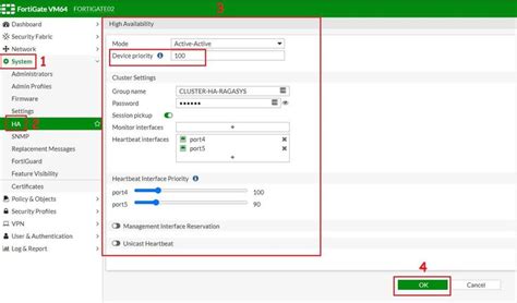 HA Cluster Configuration Steps In FortiGate Firewalls Configuring A
