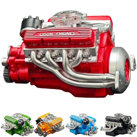 89 Gasoline Ohv V8 Small Block Engine Model Kits Cison V8 Engine Kit Gas Mini V8 Model Engine