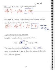Week More Laplace Transforms Inverse Transforms Solving DEs Using Laplace Transforms Step