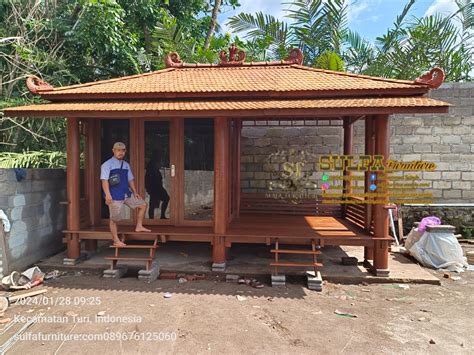 GAZEBO TAMAN KOLAM KEBUN VILLA PENGINAPAN WISATA Sulfa Furniture