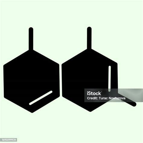 Molecule Formula 솔리드 아이콘입니다 원자 구조와 분자 상형 문자 스타일의 그림은 흰색 배경에 있다 화학과 생물학은 모바일 개념 웹 디자인에 서명합니다 벡터