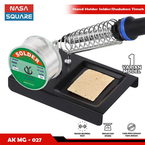 Alat Atau Tempat Bentuk Persegi Dudukan Solder Dan Timah Stand Holder
