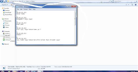 RAFFI ISKANDAR BLOG CARA MEMBUAT SUBTITLE DENGAN NOTEPAD