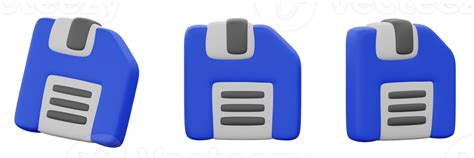 Free 3d Illustration Save Or Floppy Disk Icon For Creative User