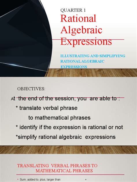 Q1m2 Illustrating And Simplifying Rae Pdf Rational Number