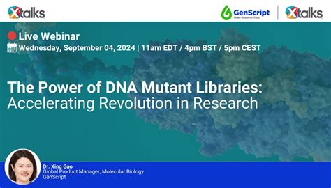 Genscript On Linkedin Biotech Dna Biomedical Sciencenews Webinar