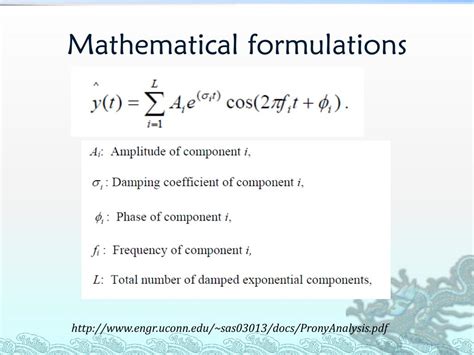 Ppt Analysis Of Plucked Sound Signals Using The Prony Method