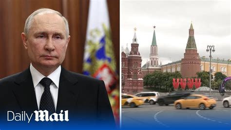Live View Of Moscow As Putin Vows To Crush Prigozhin And Wagner Armed