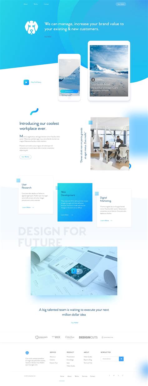02 Agency Homepage Design See Pin