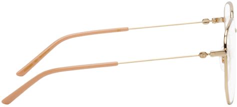 Gucci Gold Square Glasses Gucci