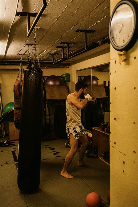 Home Boxing Room Training Boxing At Home Heavy Bag Pro