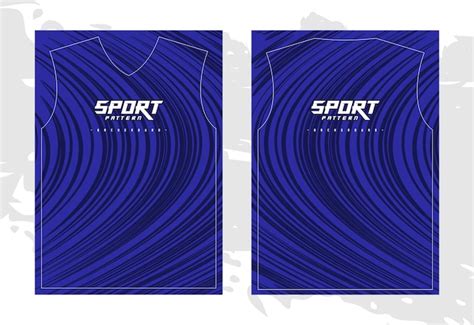 Plantilla de diseño de camiseta deportiva azul Vector Premium