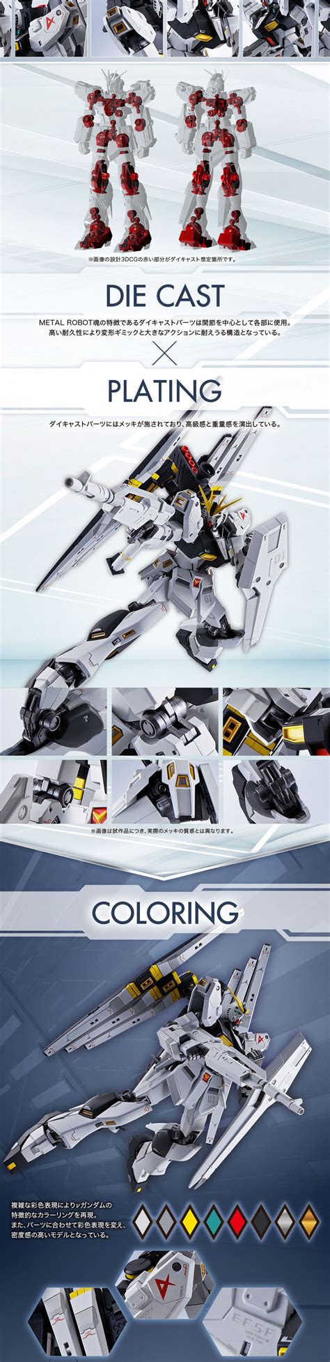 Metal Robot Spirits Nu Gundam Double Fin Funnel Type Action Figure