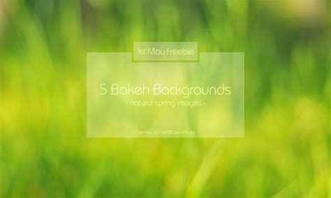 Free Blurred Spring Backgrounds Dreamstale