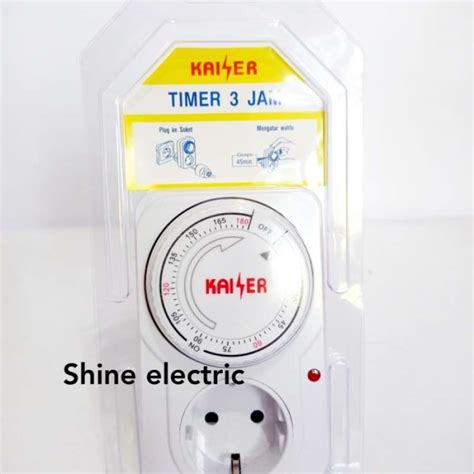 Promo Timer Listrik 3 Jam 3jam Kaiser Colokan Timer Analog Stop