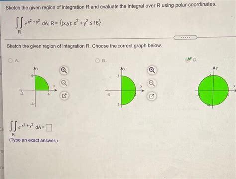 Solved Sketch The Given Region Of Integration R And Evaluate Chegg Com