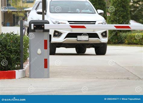 Automatic Barrier Gate Security System For Building And Car Entrance