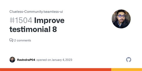 Improve Testimonial 8 · Issue 1504 · Clueless Communityseamless Ui · Github