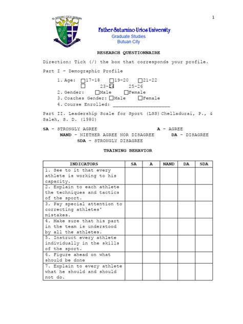 Research Questionnaire Pdf Emotions Psychology