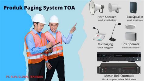 Instalasi Paging System Pt Rijal Global Teknindo
