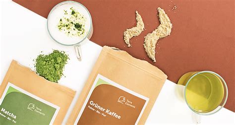 Kaffee Alternativen Matcha Grüner Kaffee Guarana Terra Elements