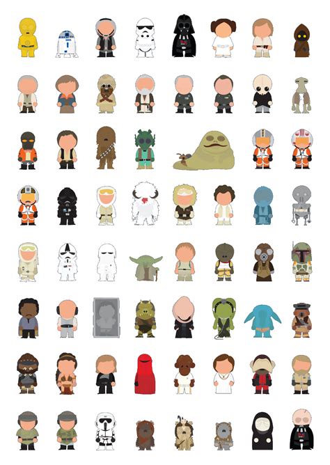 Minimal Characters Han Solo And Chewbacca Movie Art Funny Games