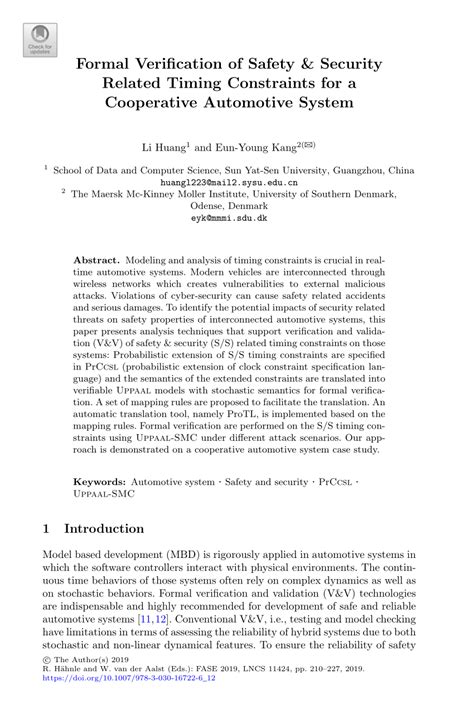 pdf formal verification of safety and security related timing