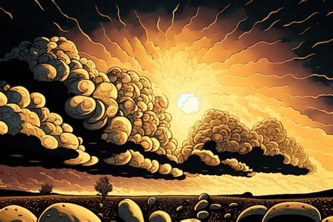 Premium Ai Image Following A Supercell Thunderstorm The Sky Is Filled