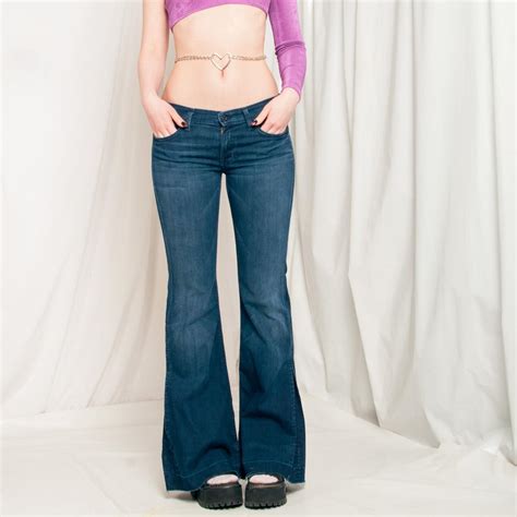 Dreamy Low Rise Flare Jeans A Y2k Gem Still In Depop
