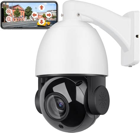 4k 8mp Auto Tracking Poe Ptz Camera Outdoor With Audiopan Tilt 20x