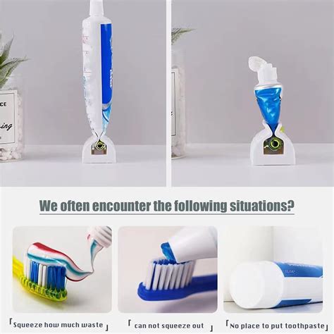 Aandh Zier 3 Pack Toothpaste Squeezer Abs Toothpaste Dispenser Extra