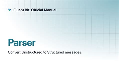 Parser Fluent Bit Official Manual