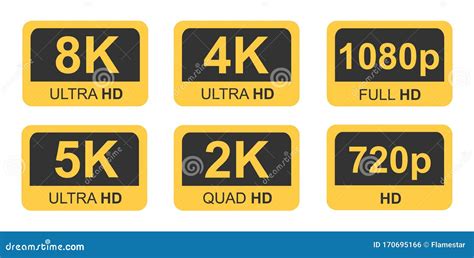 4k Ultra Hd Logo 4k Uhd Sign Mark Ultra High Definition Resolution Symbol Placed In The Corner