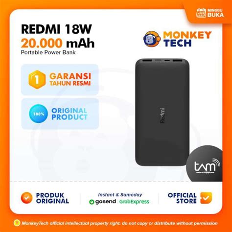 Promo Redmi Powerbank 18W Fast Charge 20 000mAh 2 Port Diskon 23 Di Seller Ponkamu Store Duri