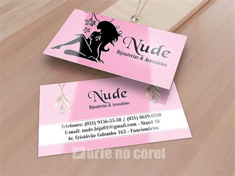 Cartão Bijouterias Acessórios Nude