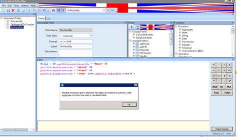 baq calculated field help how to sum epicor erp 9 epicor user