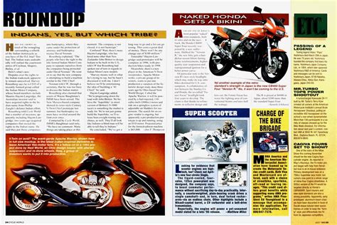 Naked Honda Gets A Bikini Cycle World JULY
